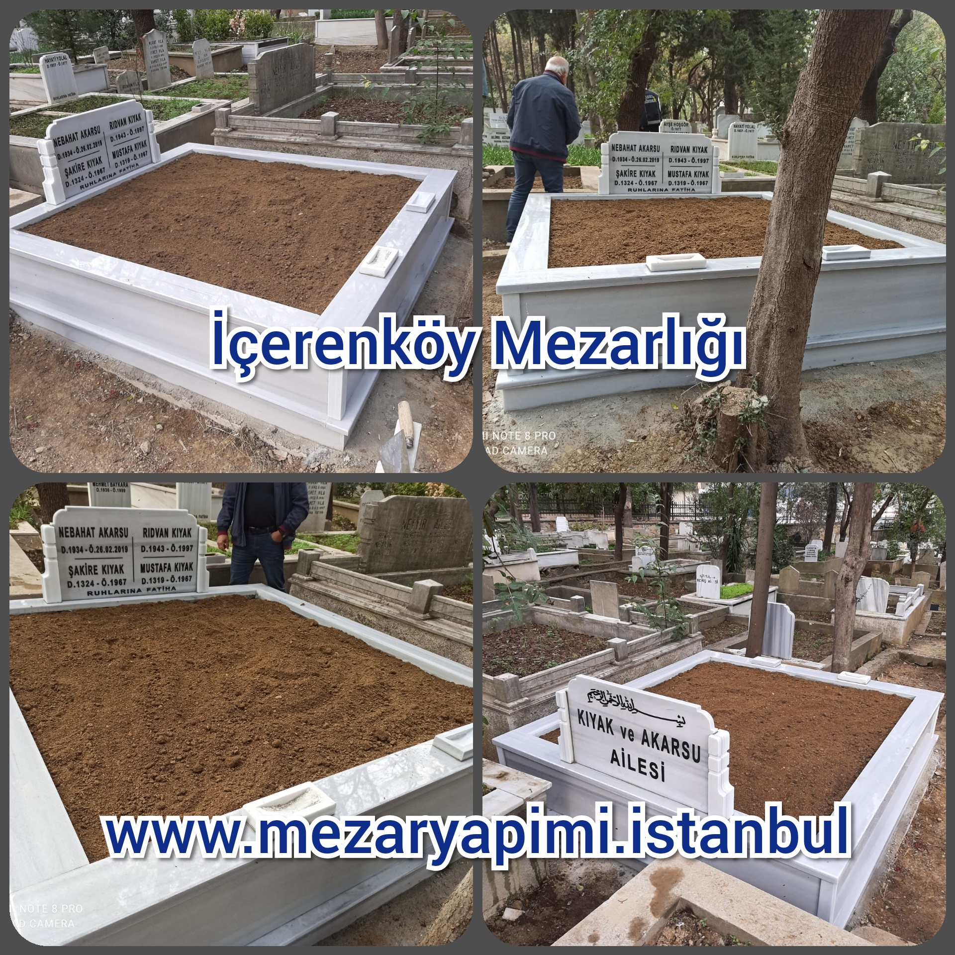 İÇERENKÖY MEZARLIĞI MEZAR YAPIMI | Mezar Yapımı İstanbul